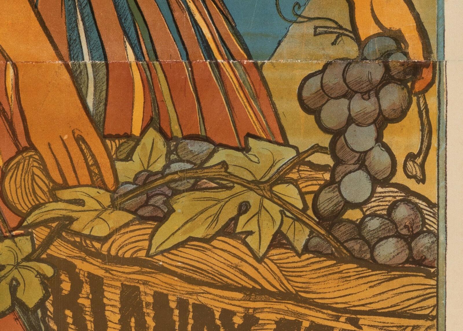 Réalier-Dumas, Original Vintage Alcohol Poster, Madeira Wine, 1897 For ...