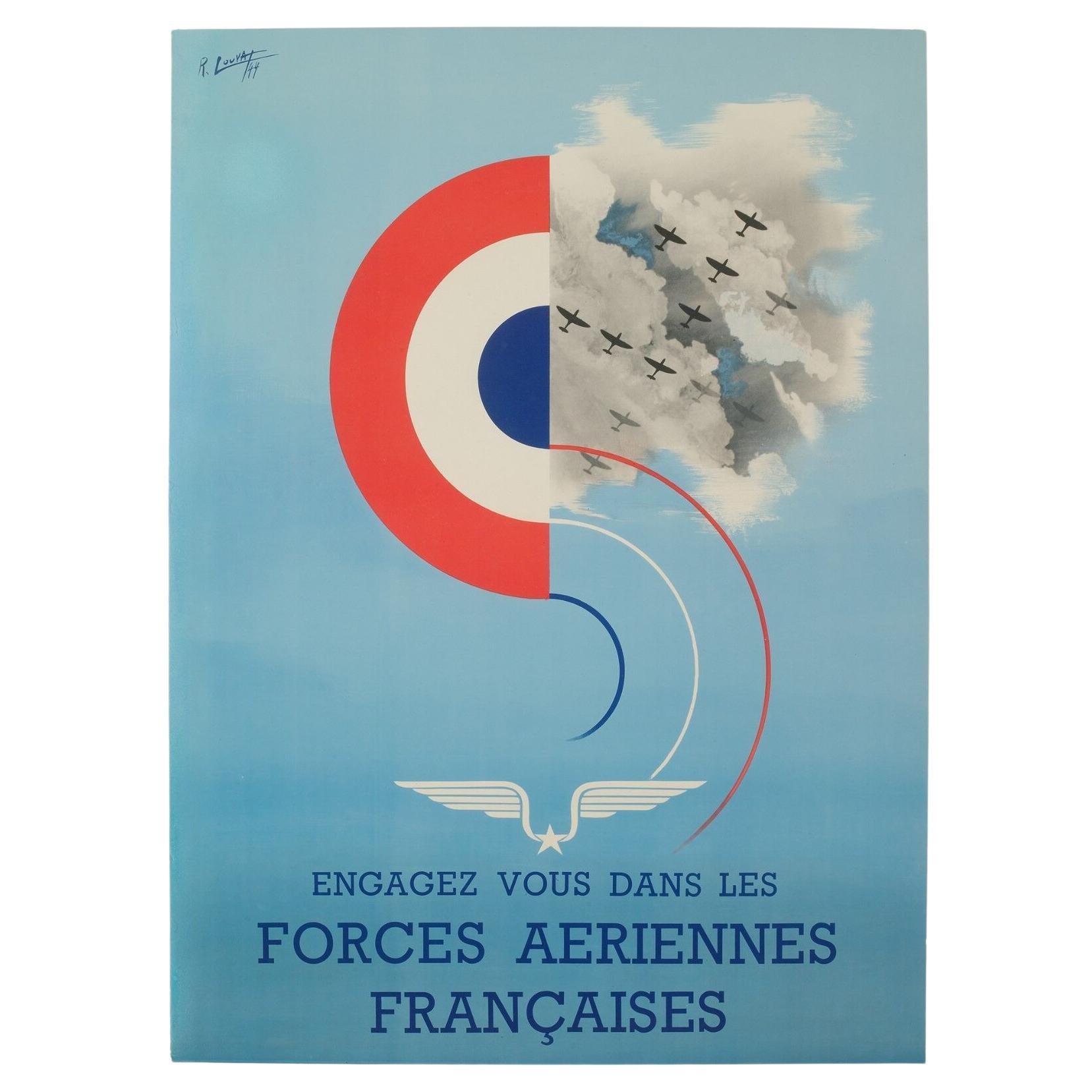 Original Vintage American World War Two Army Poster US Air Force Keep ...