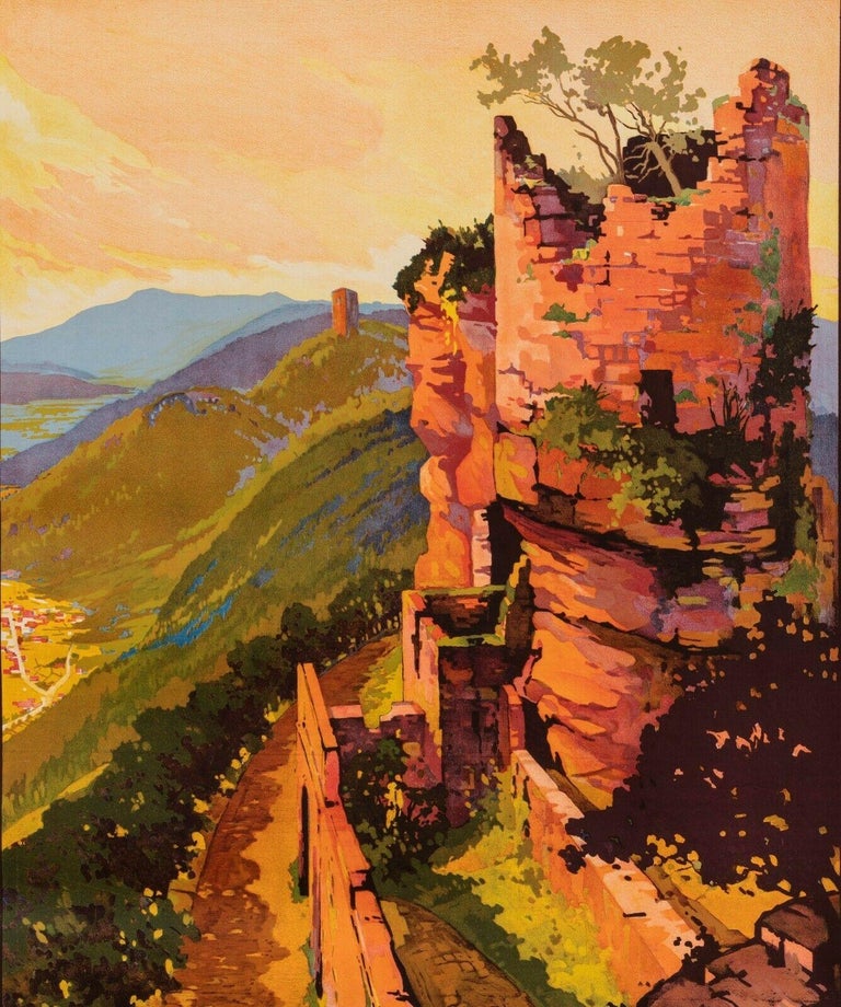 Roger Soubie, Original Vintage Travel Poster, Le Haut Barr Vosges ...