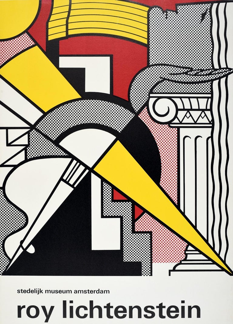 Original Vintage Poster Roy Lichtenstein Exhibition 1967 Pop Art Arrow ...