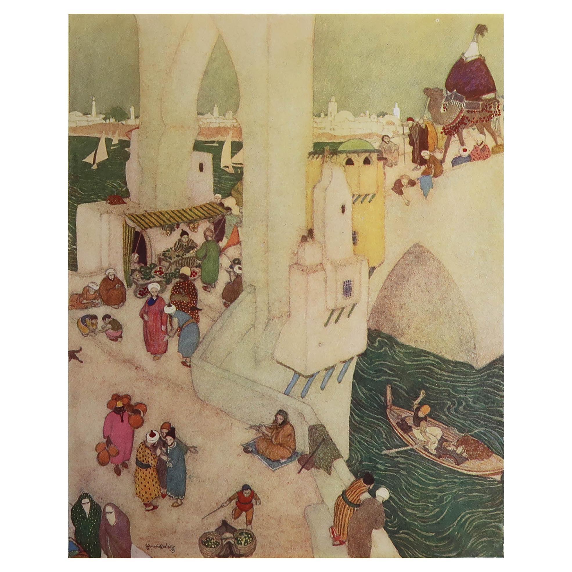 Original Vintage Print by Edmund Dulac, C.1930 For Sale at 1stDibs