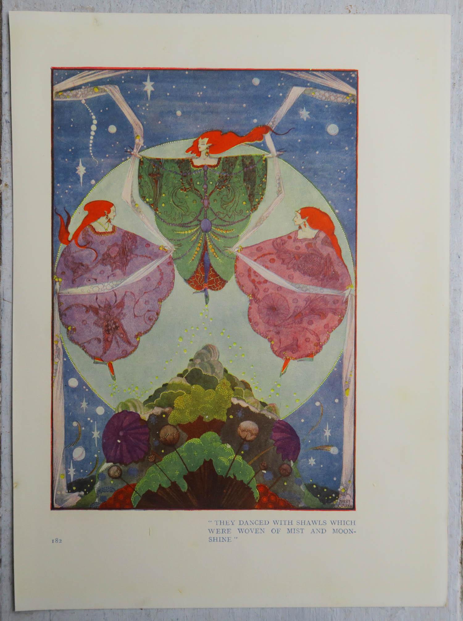 Original Vintage Print by Harry Clarke. C.1920 For Sale at 1stDibs