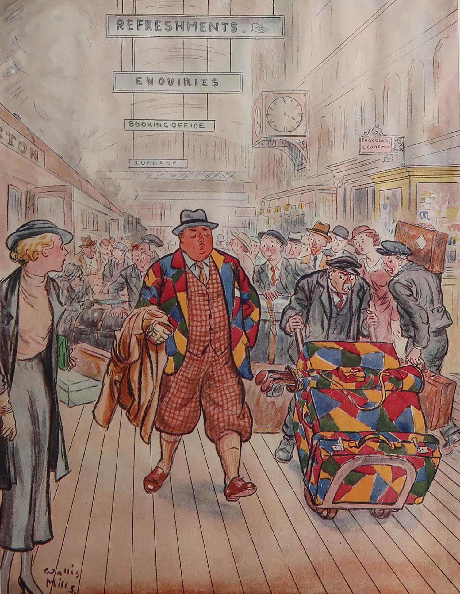 Original Vintage Print of A Cartoon By Arthur Wallis Mills. 1934 For ...