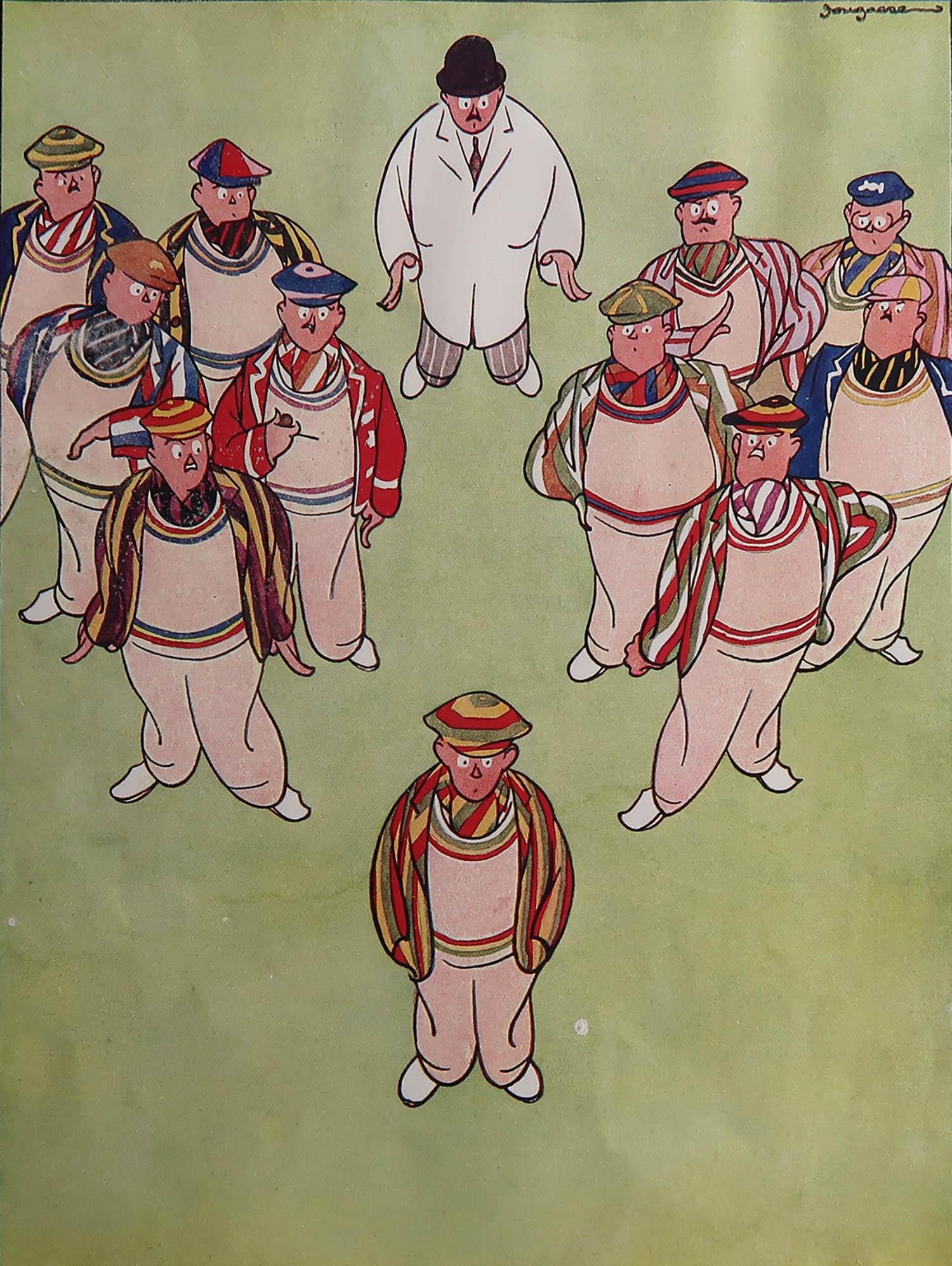 Original Vintage Print of A Cartoon By Fougasse. 1934 at 1stDibs