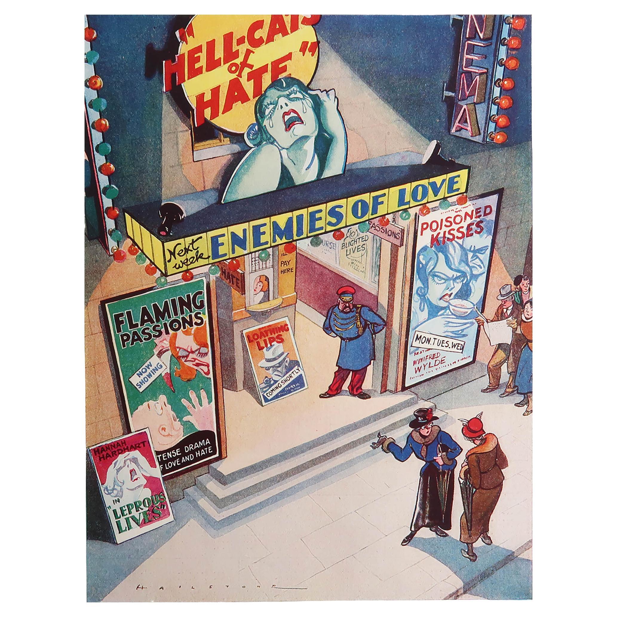 Original Vintage Print of A Cartoon By William Ridgewell. 1934 For Sale ...