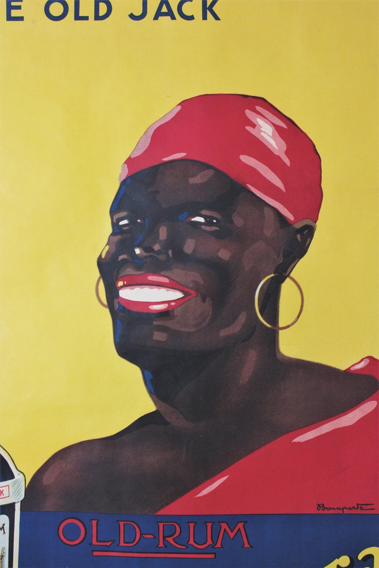 Original Vintage Rum Rhumprat Old Jack Advertising Poster, 1920s For ...