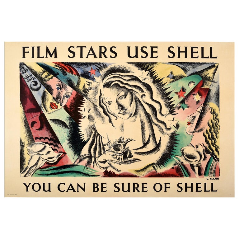 Original Vintage Shell Poster Film Stars Use Shell You Can Be Sure Of ...