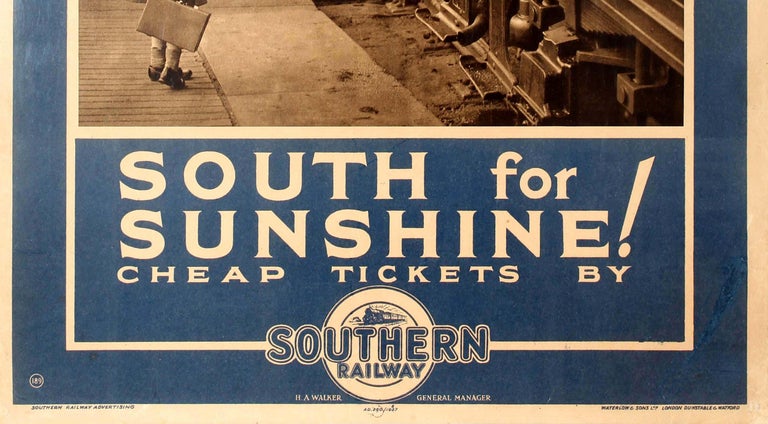 Original Vintage Southern Railway Poster Cheap Tickets to the South for ...