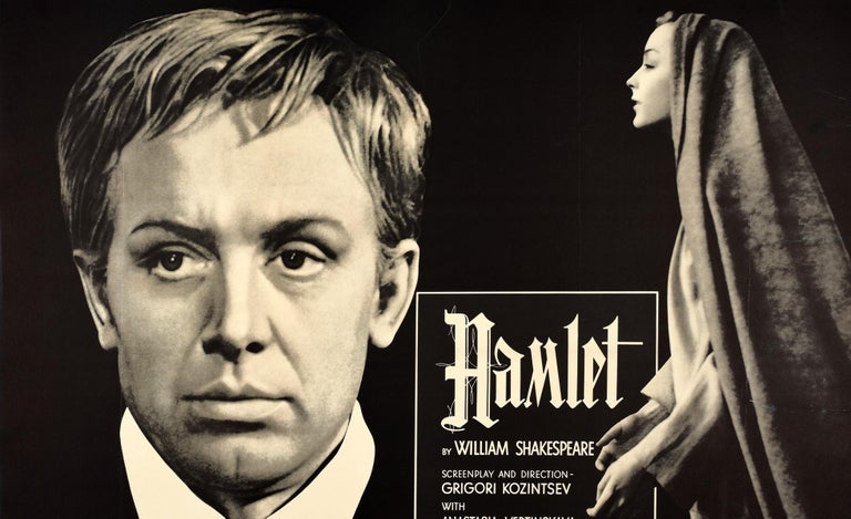 Original Vintage Soviet Film Poster Hamlet William Shakespeare Play ...
