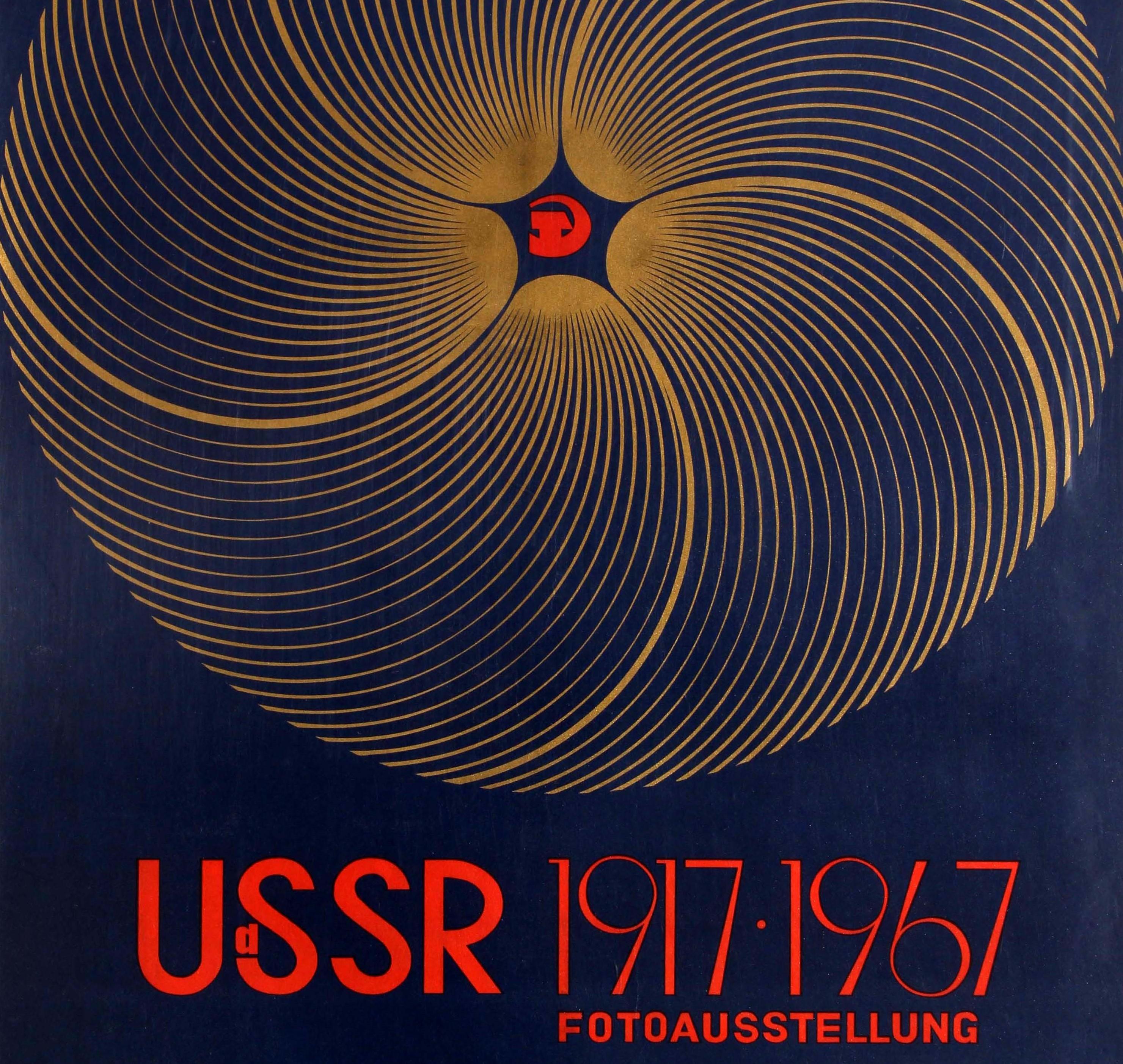 Original Vintage Soviet Photography Exhibition Poster USSR 1917-1967 ...