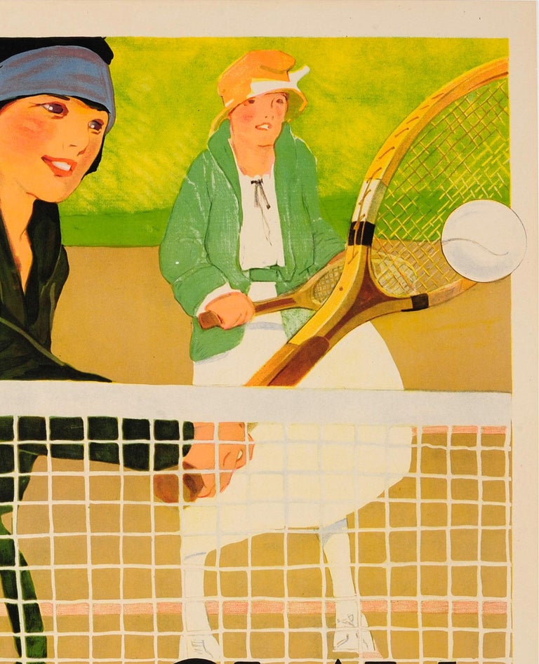 Original Vintage Sport Poster Ft. Tennis - Play the Game - Social ...