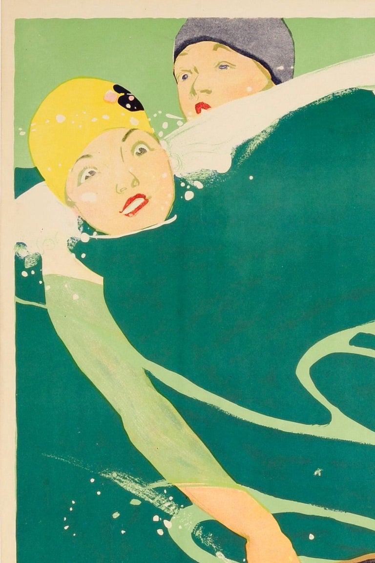 Original Vintage Sport Poster - Swim - Social Education National Board ...