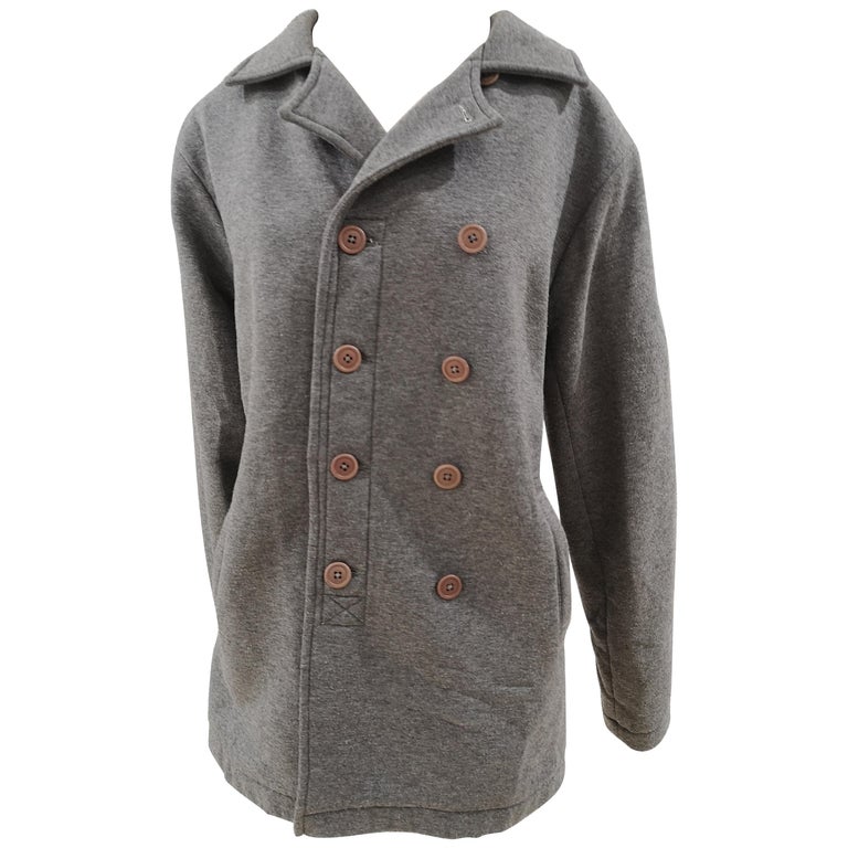 Original Vintage Style grey wool jacket For Sale at 1stDibs