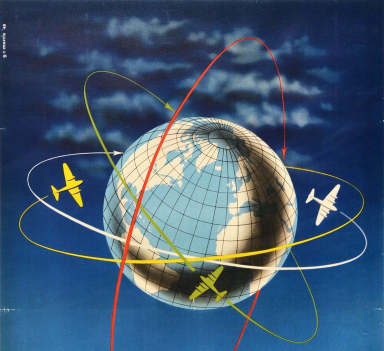 Original Vintage Travel Poster British European Overseas South American ...