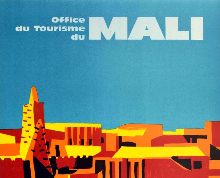 Original Vintage Travel Poster Mali Tombouctou West Africa Tourism ...