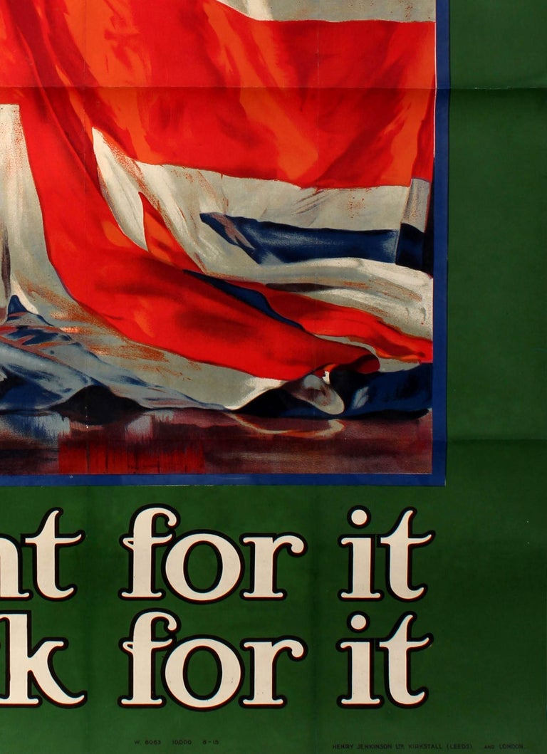 Original Vintage World War One Recruitment Poster WWI It's Our Flag ...