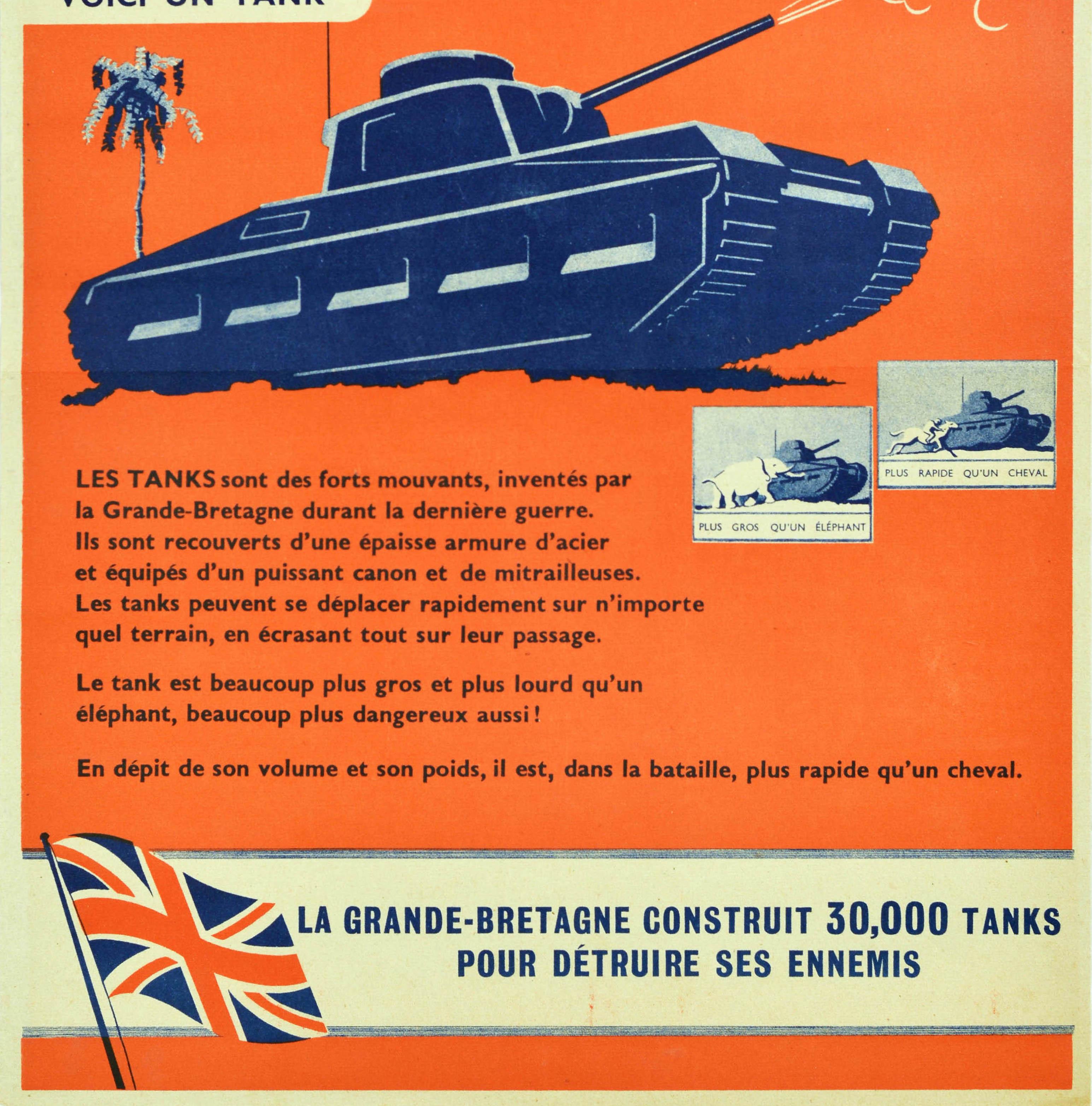 Original Vintage World War Two Poster British Weapons To Defeat Hitler ...
