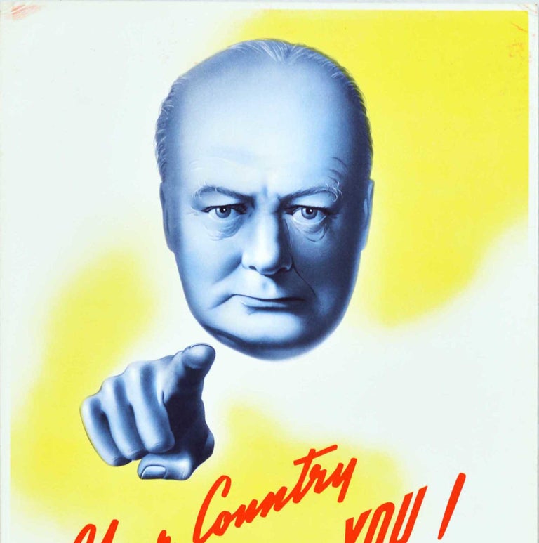 Original Vintage World War Two Recruitment Propaganda Poster Join AIF ...