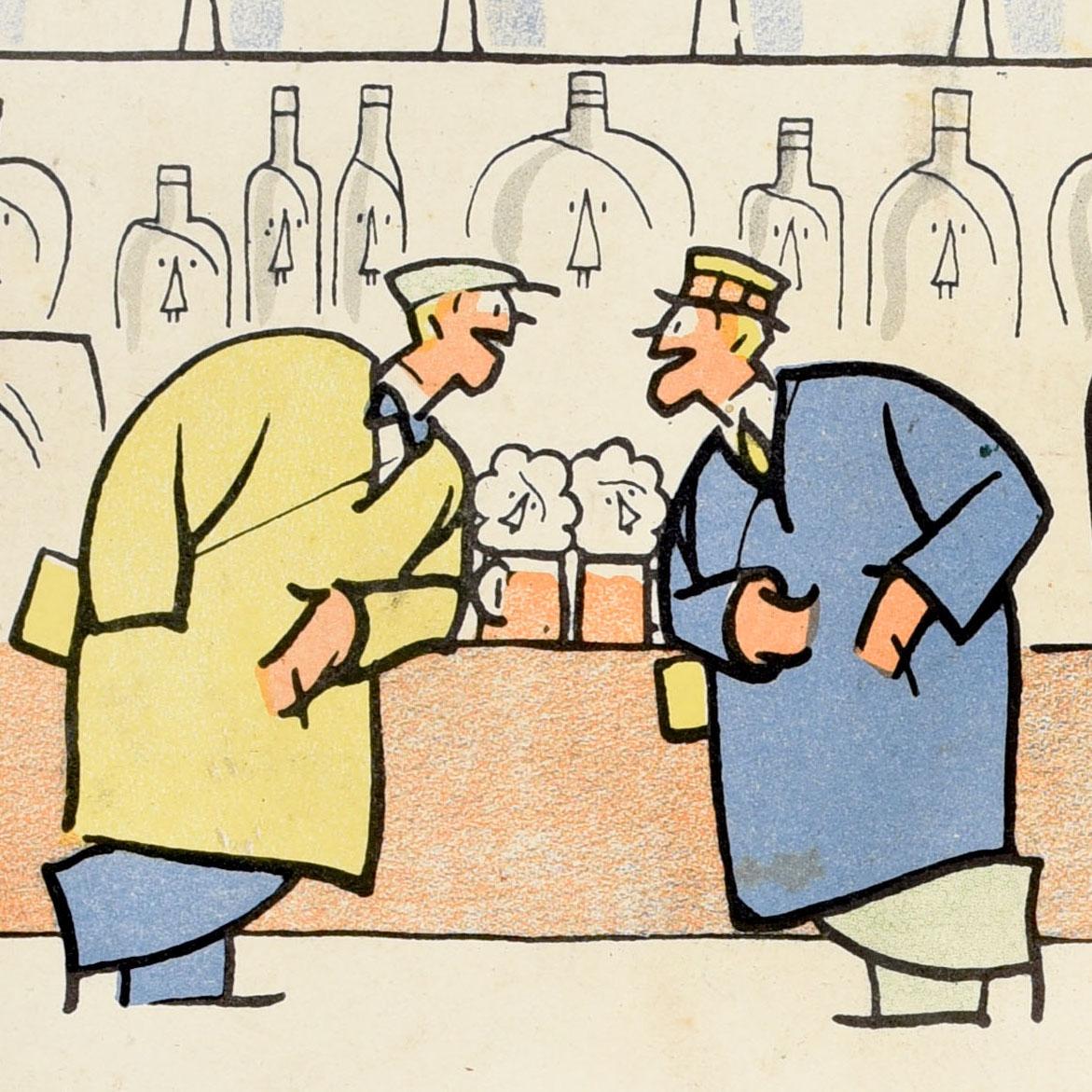 Original Vintage WWII Poster Careless Talk Costs Lives Pub Fougasse ...