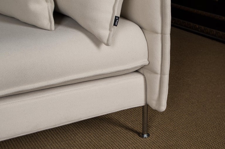 Original Vitra Alcove Work High Back Sofa Chrome NP at 1stDibs