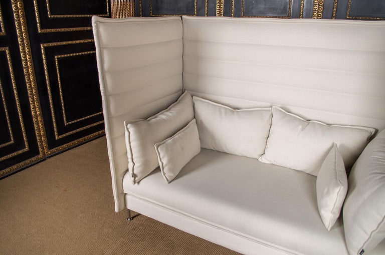 Original Vitra Alcove Work High Back Sofa Chrome NP at 1stDibs