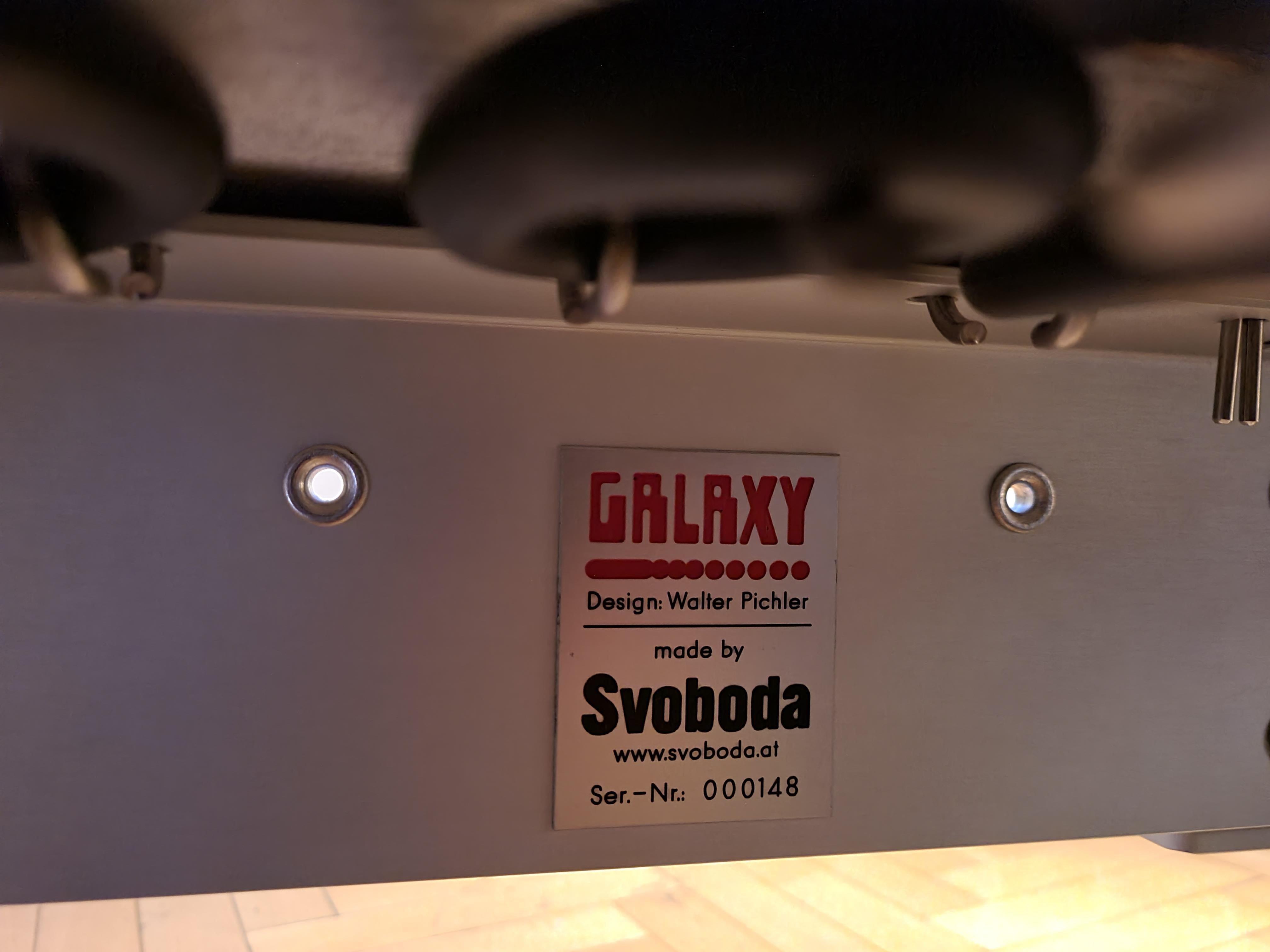 Original Walter Pichler, Silver Anodized Aluminum, Leather Galaxy Chair ...