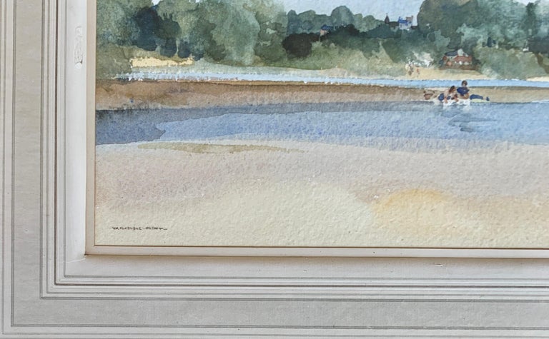 Sir William Russell Flint Original Watercolor Painting "Morning on the ...