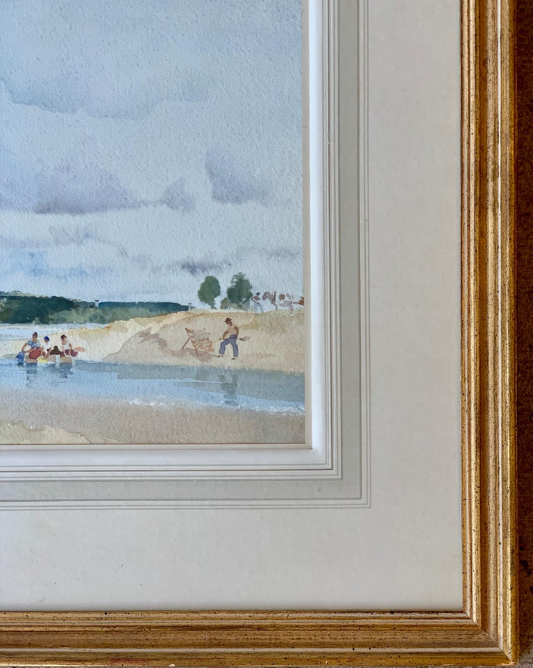 Sir William Russell Flint Original Watercolor Painting "Morning on the ...