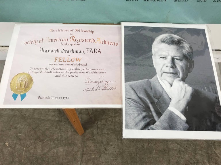 Original Watercolor, Modernist Architectural Rendering, ,Maxwell ...