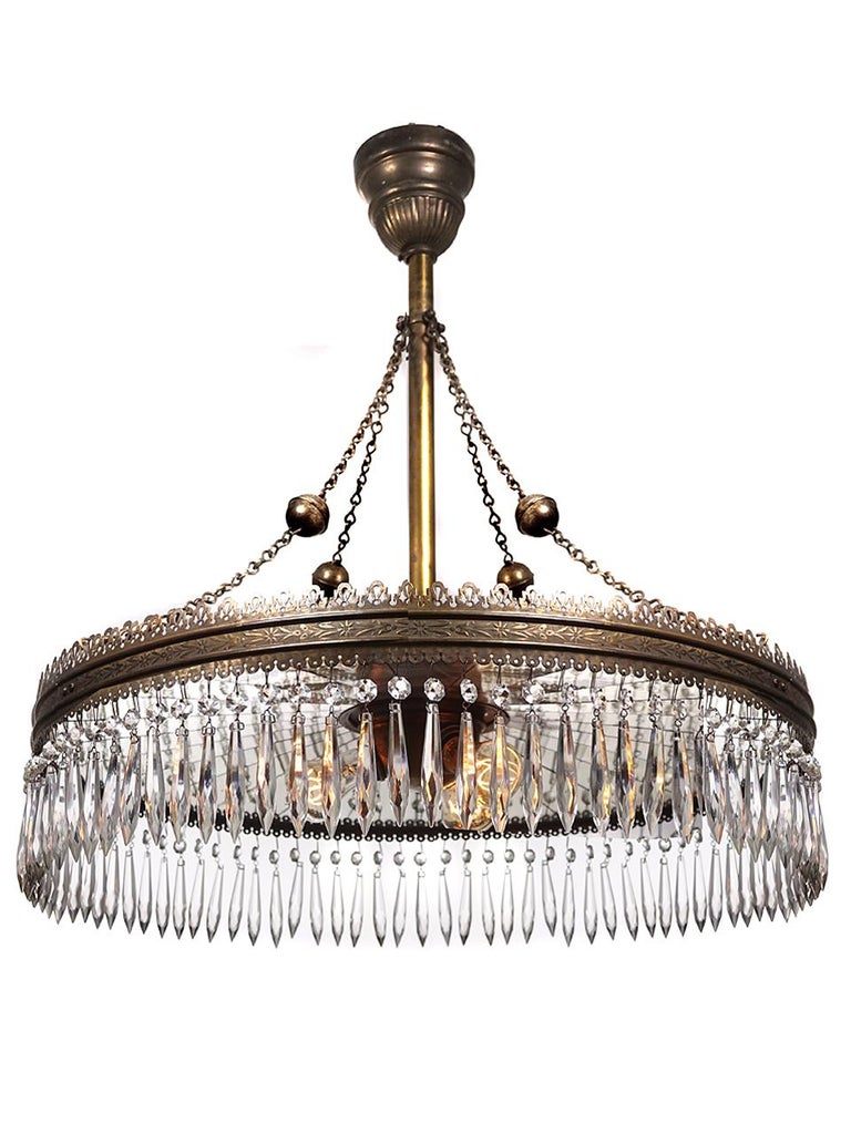 Original Wheeler Mirrored Reflector Chandeliers at 1stDibs