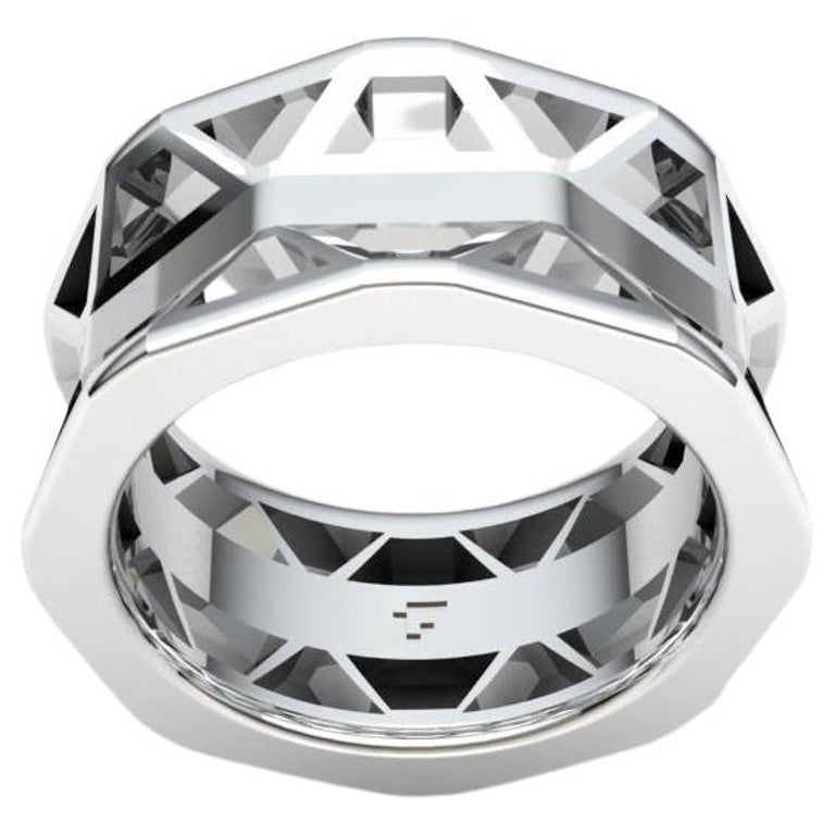 Original White Band Elegant White 18K Gold Ring for Her for Him For ...