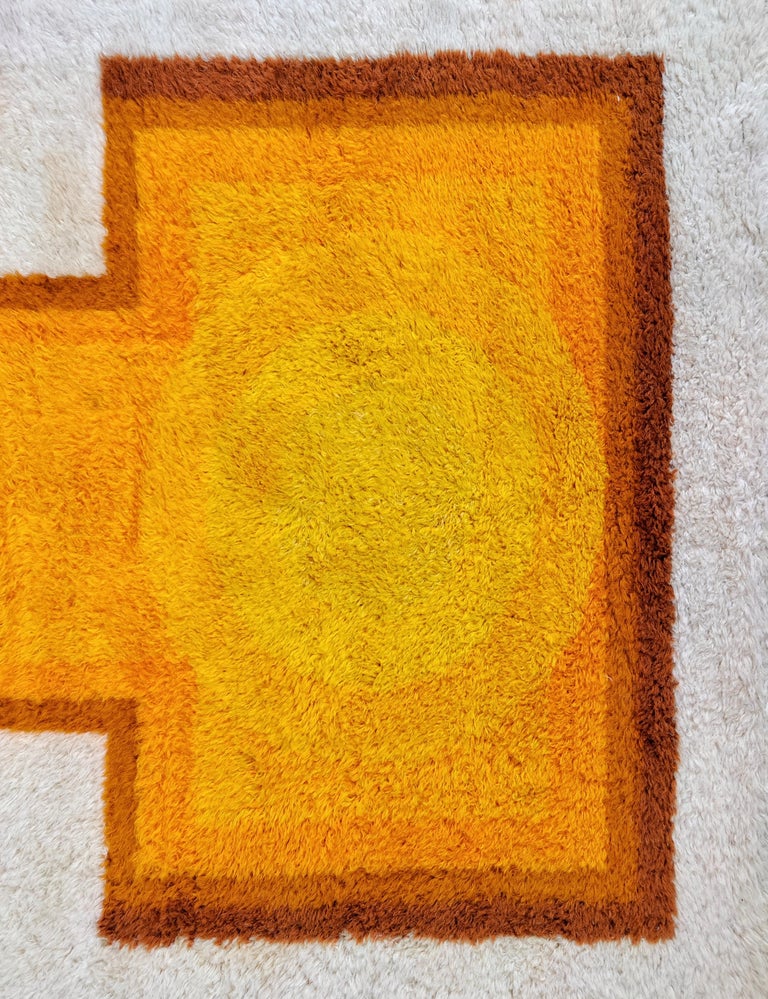 Original Woolen Rug Designed by Verner Panton for Desso, Holland 1970s ...