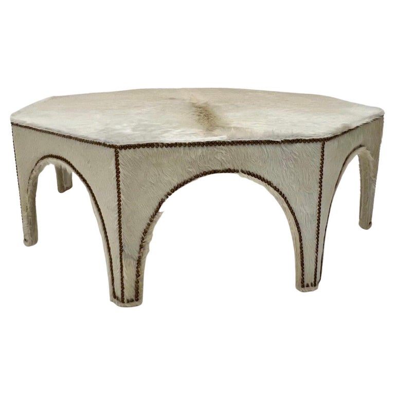Originals by Jose Gomez Arch Table in Brazilian Cowhide For Sale at 1stDibs