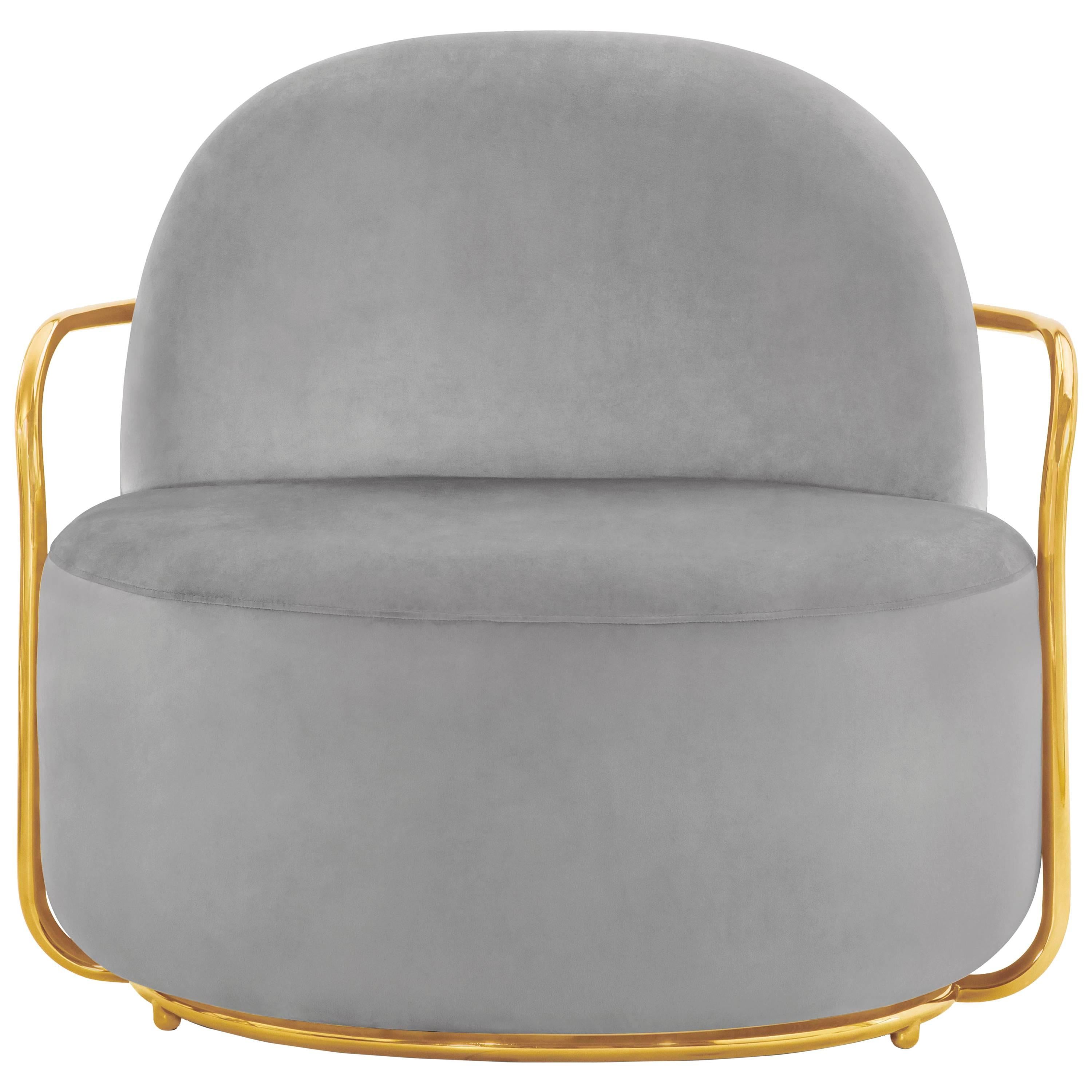 Orion Lounge Chair Grey by Nika Zupanc for Scarlet Splendour For Sale ...