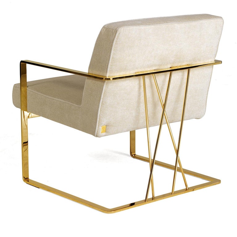 Orione White Armchair For Sale at 1stDibs