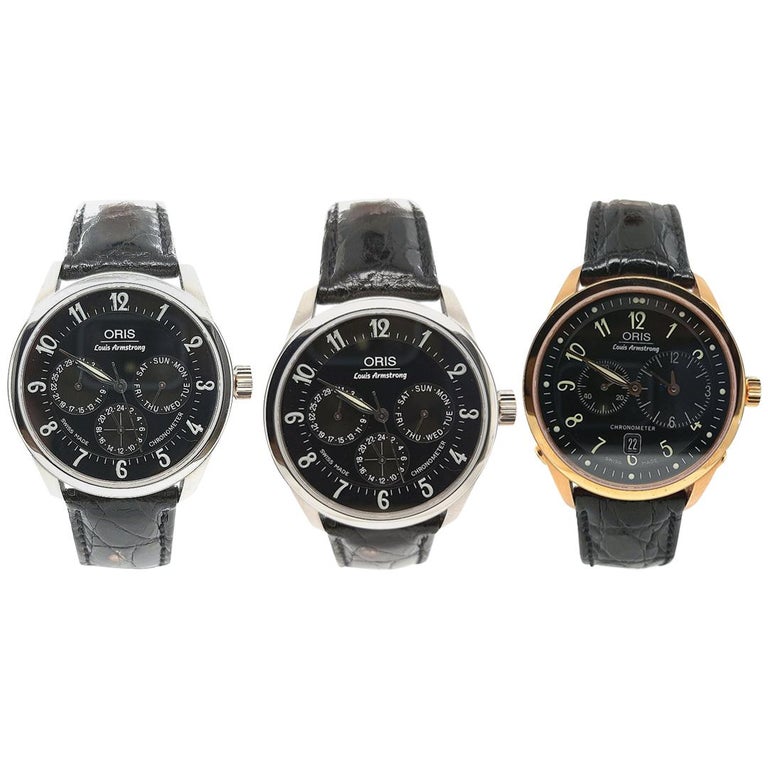 Oris, Louis Armstrong Limited Edition 3 Watches Set from 10 Pieces ...