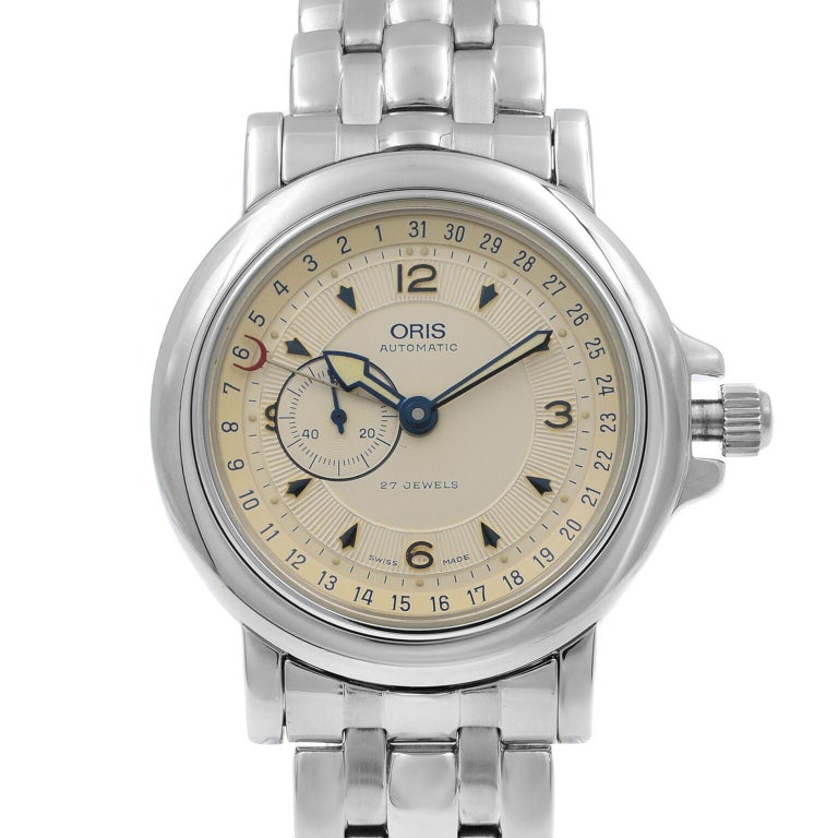 Oris Pointer Date Steel Silver Dial Automatic Men’s Watch 7477 at ...