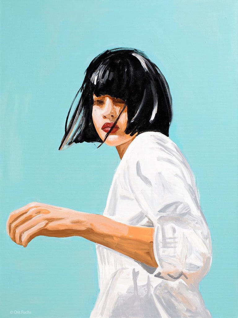 Orit Fuchs – „Orit Fuchs, weibliches Gemälde, Öl and Acryl auf Leinwand ...