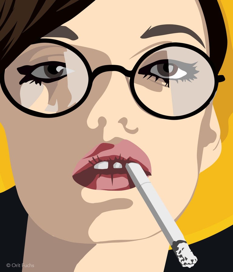 Orit Fuchs - Orit Fuchs: Vivid 3 - Giclee print on canvas female figure ...