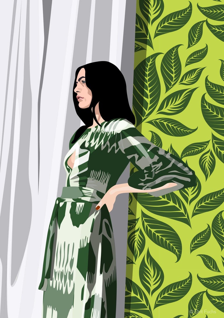 Orit Fuchs - Orit Fuchs: Vivid 34 - Giclee print on canvas female ...