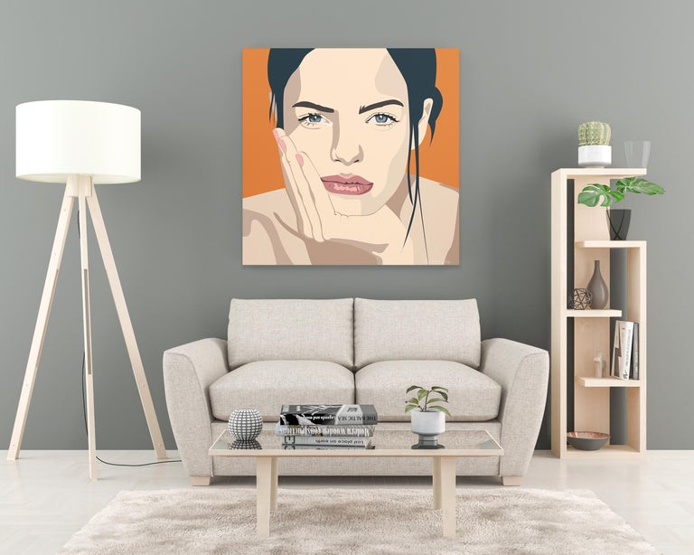 Orit Fuchs - Orit Fuchs: Vivid 4 - Giclee print on canvas female figure ...