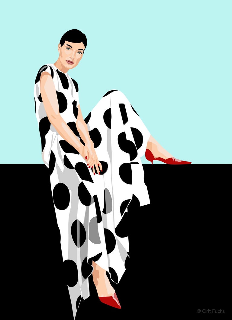 Orit Fuchs - Orit Fuchs: Vivid 51 - Giclee print on canvas female ...