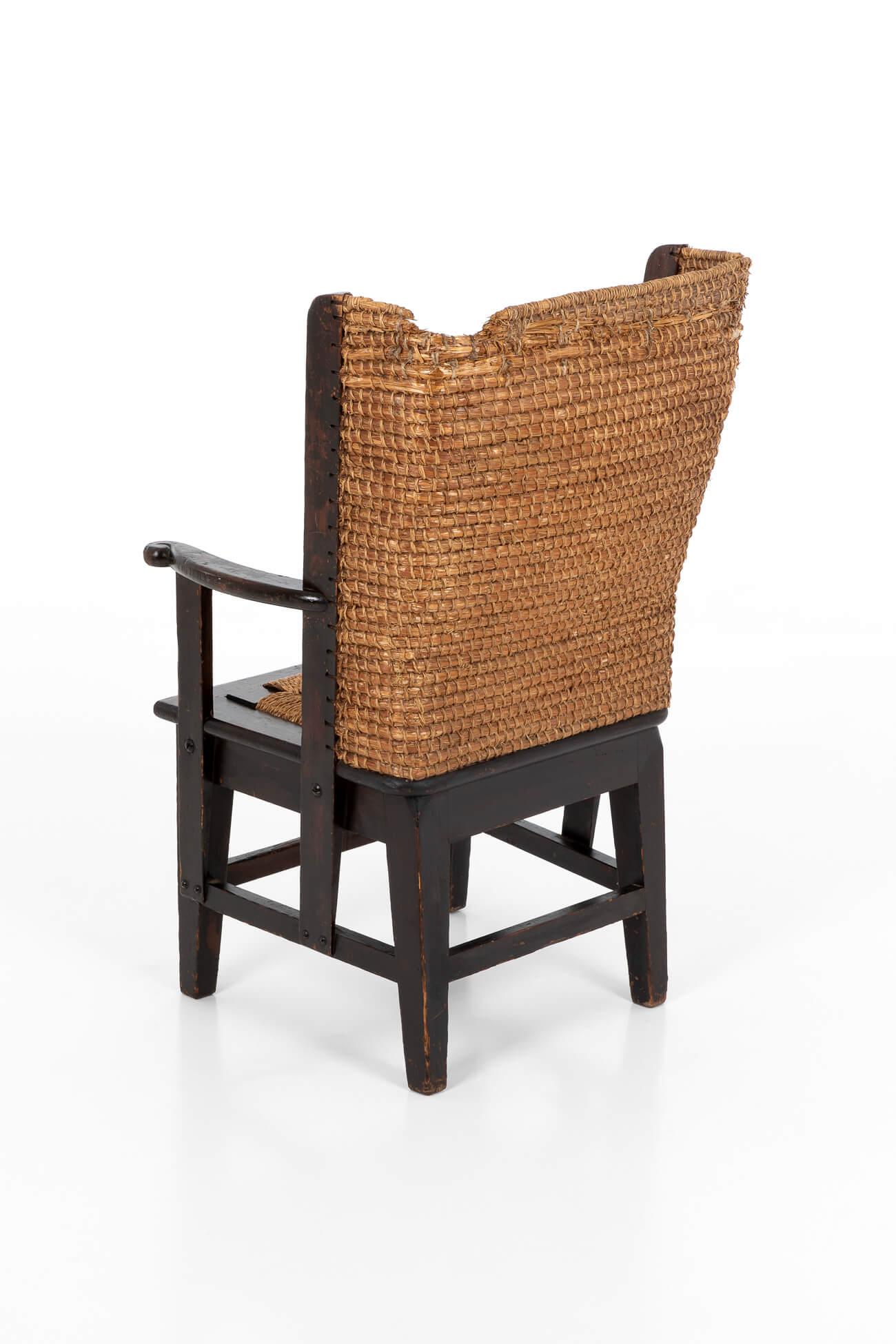 Orkney Chair in Stained Scottish Pine, circa 1900 For Sale at 1stDibs