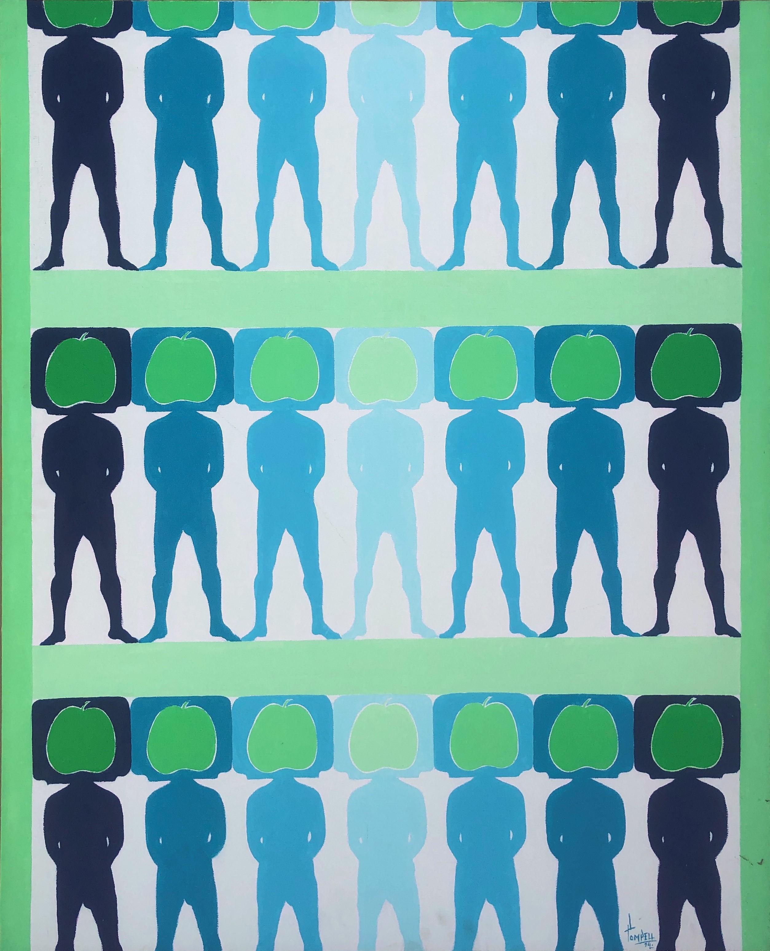 Peter Kolin - Atlantis, Large Surrealist Oil Painting. Viennese ...