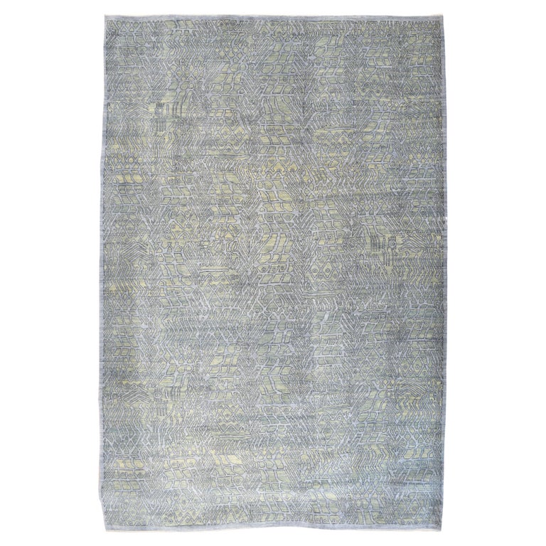 Orley Shabahang "Bucolic" Gray and Green Contemporary Persian Rug For ...