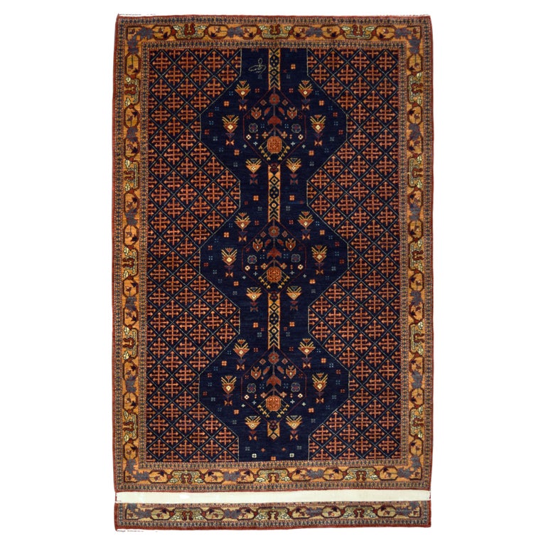 Orley Shabahang Qashqai Tribal Persian Rug, 4x6 For Sale at 1stDibs