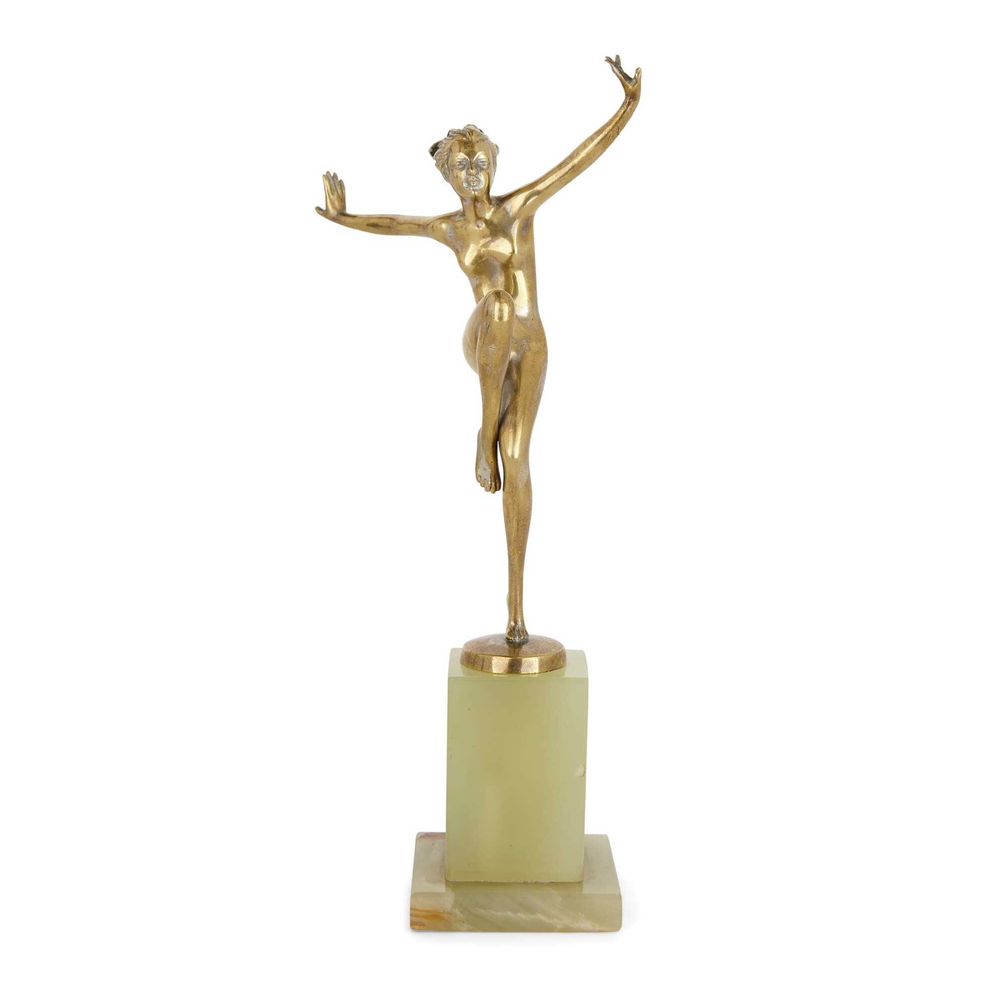 Ormolu and Onyx Figure of a Dancer by Josef Lorenzl For Sale at 1stDibs