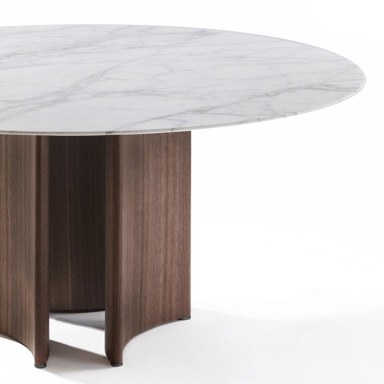 Ornament White Marble Dining Table For Sale at 1stDibs