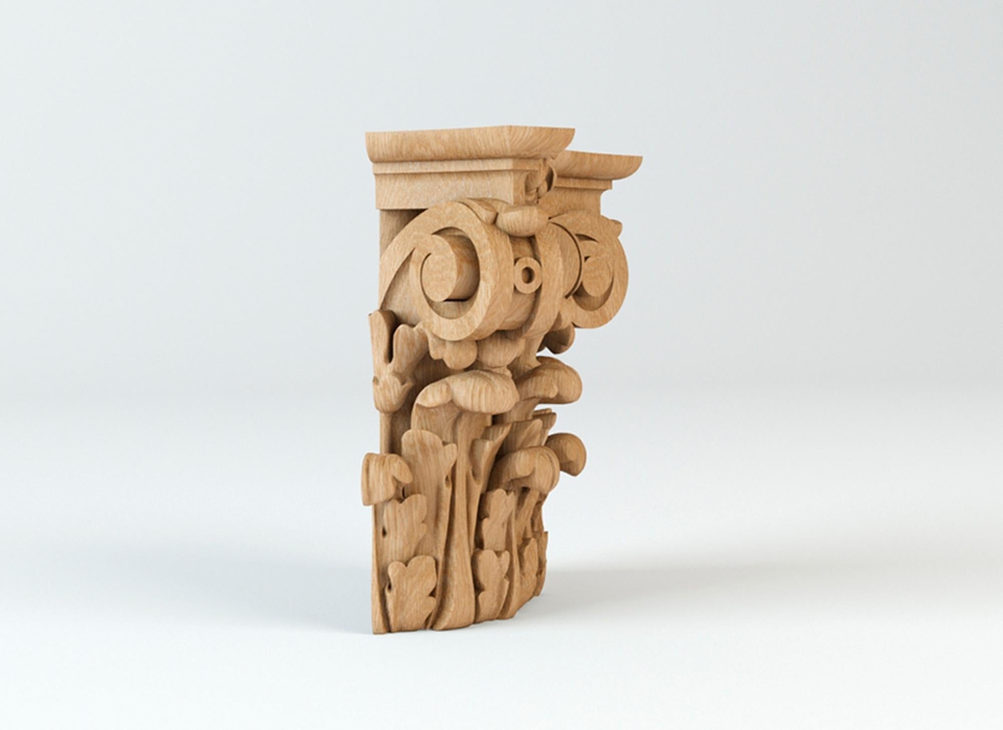 Baroque Ornamental Custom Made Carved Capital for Interior For Sale at ...