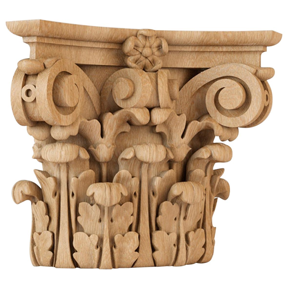 Baroque Ornamental Custom Made Carved Capital for Interior For Sale at ...